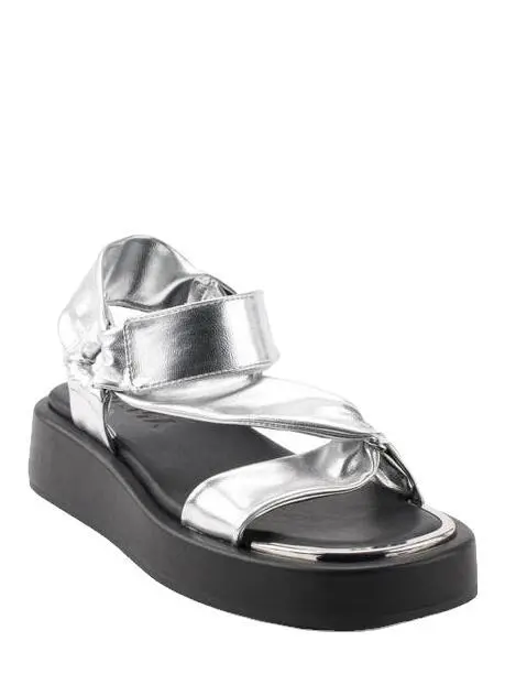 Dkny Platform Sandal - Silver