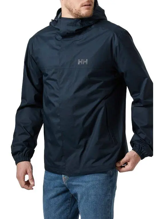 Helly Hansen Vancouver Hooded Rain Jacket - 597 Navy