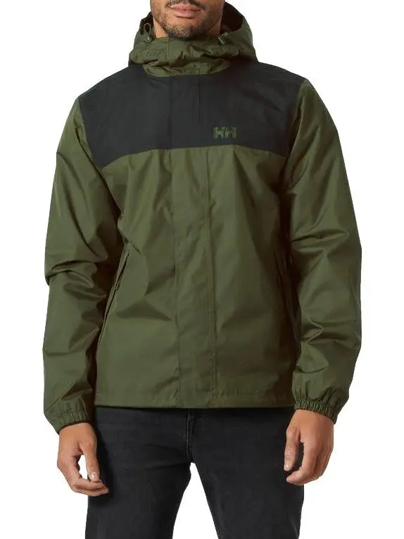 Helly Hansen Vancouver Hooded Rain Jacket - Utility Green
