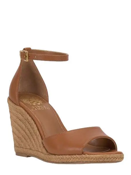 Vince Camuto Felyn Espadrille Wedge Sandal - Golden Walnut