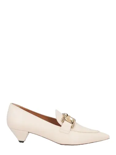 TOD'S Leather Loafers - White