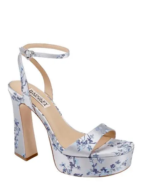 Badgley Mischka Caia Platform Sandal - Light Blue