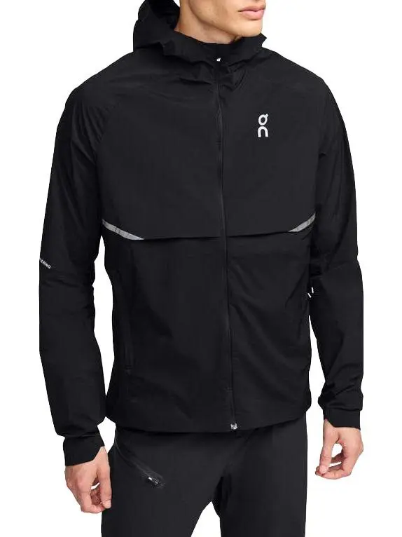 On Core Hooded Packable Running Jacket - Black