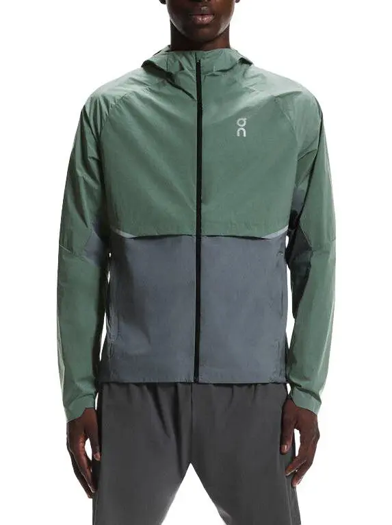 On Core Hooded Packable Running Jacket - Olive/rock