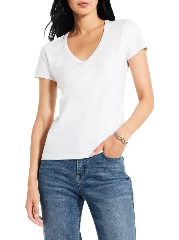 NIC+ZOE Cotton Blend T-shirt - Paper White