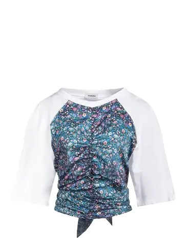 Sandro Floral Print Top - White