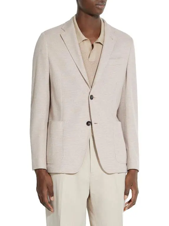 Zegna Cotton Jersey Sport Coat - Ecru