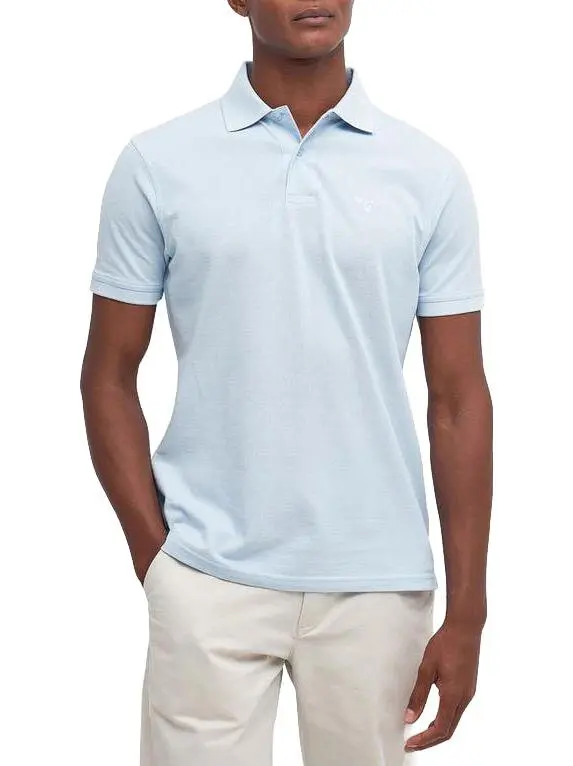 Barbour Lightweight Sports Piqué Polo - Chambray Blue