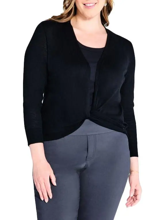 NIC+ZOE All Year Convertible Cardigan - Black Onyx