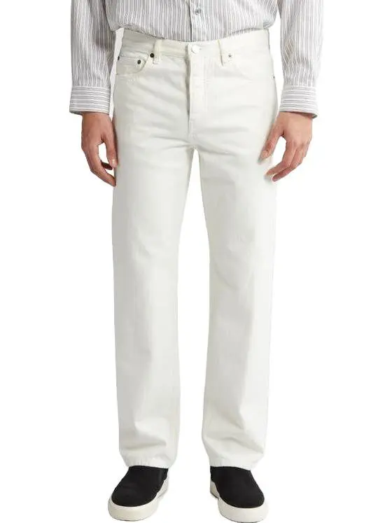 FRAME The Straight Leg Jeans - Off White