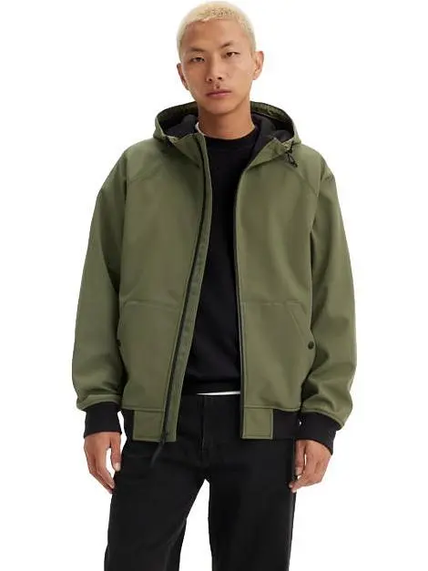 LEVI'S Soft Shell Hoodie Bomber Jacket - Thyme