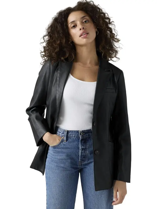 LEVI'S Single Breasted Blazer - Black