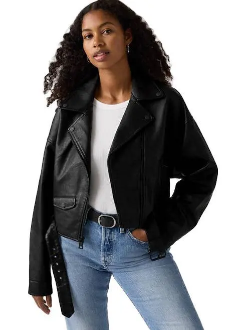 LEVI'S Belted Moto Jacket - Black