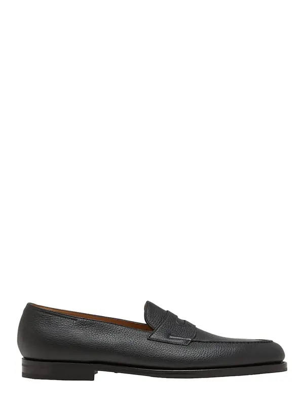 John Lobb Lopez Leather Penny Loafers - Black