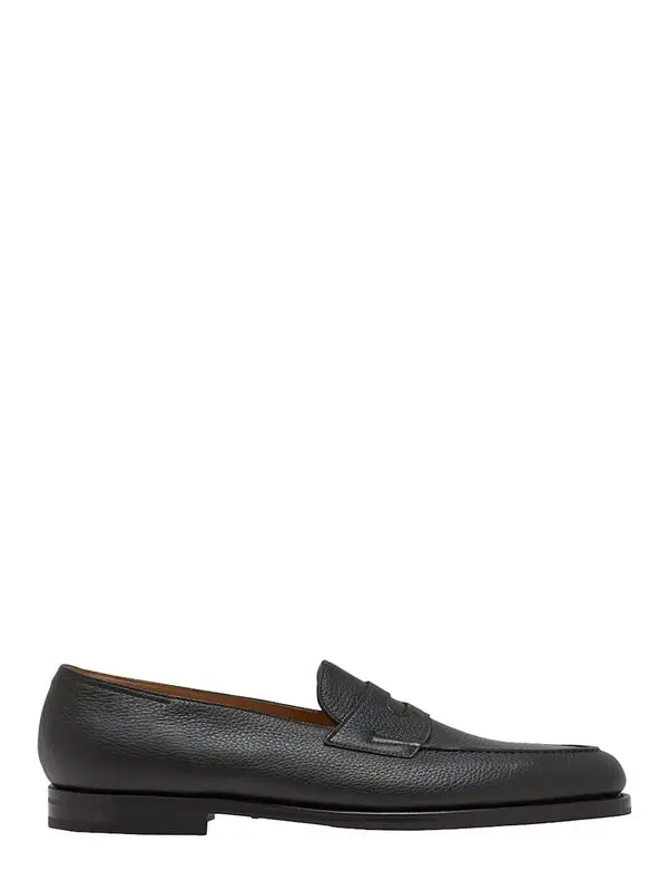John Lobb Lopez Leather Penny Loafers - Black