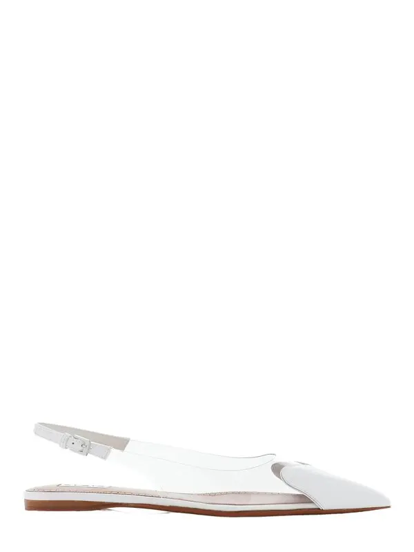 Alaïa Le Coeur Pvc Slingback Flats - White