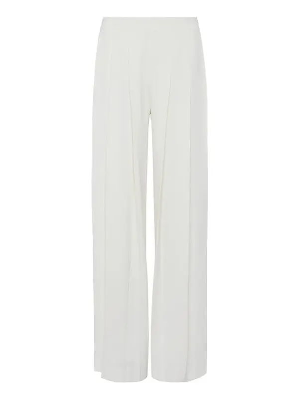 L'Agence Nova Mid-rise Wide-leg Pants - Ivory