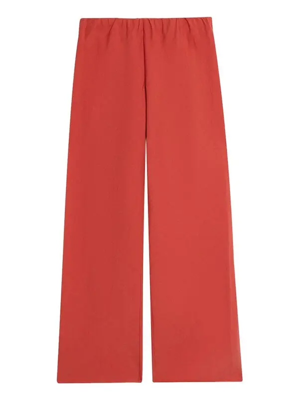 Vince High-waist Cotton Bias Pants - Coral