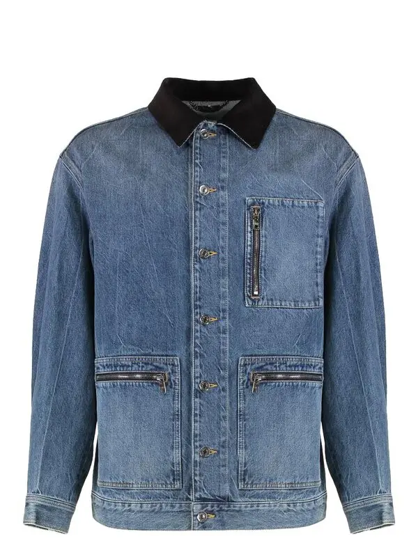 Dolce & Gabbana Denim Trucker Jacket - Navy