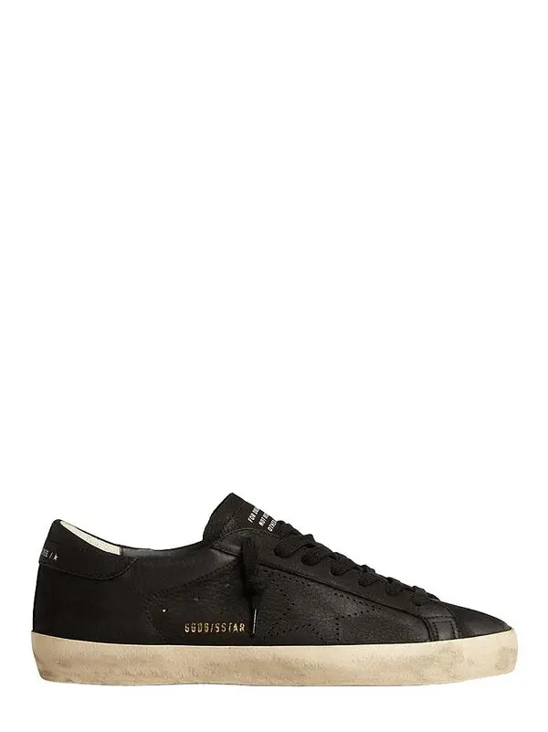 GOLDEN GOOSE Super-star Lace Up Sneakers - Black