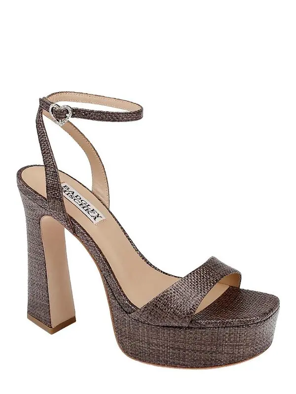 Badgley Mischka Caia Platform Sandals - Brown