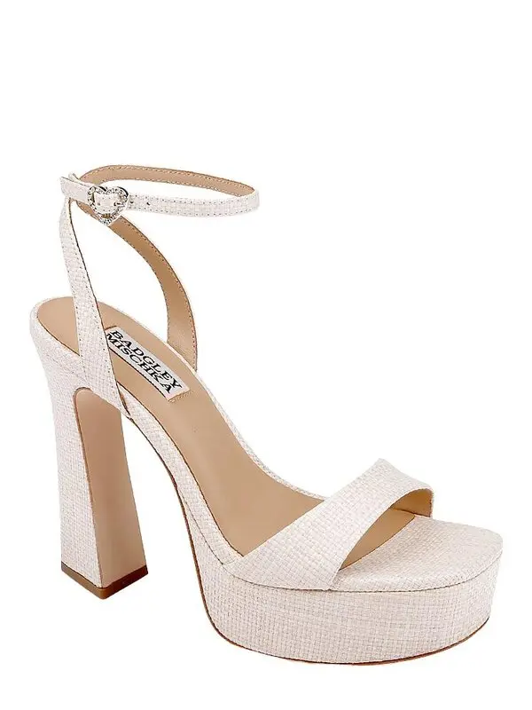 Badgley Mischka Caia Platform Sandals - Chalk