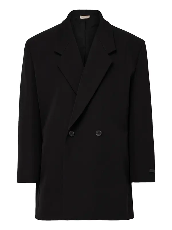 Fear Of God Eternal California Oversized Double-breasted Twill Blazer - Black