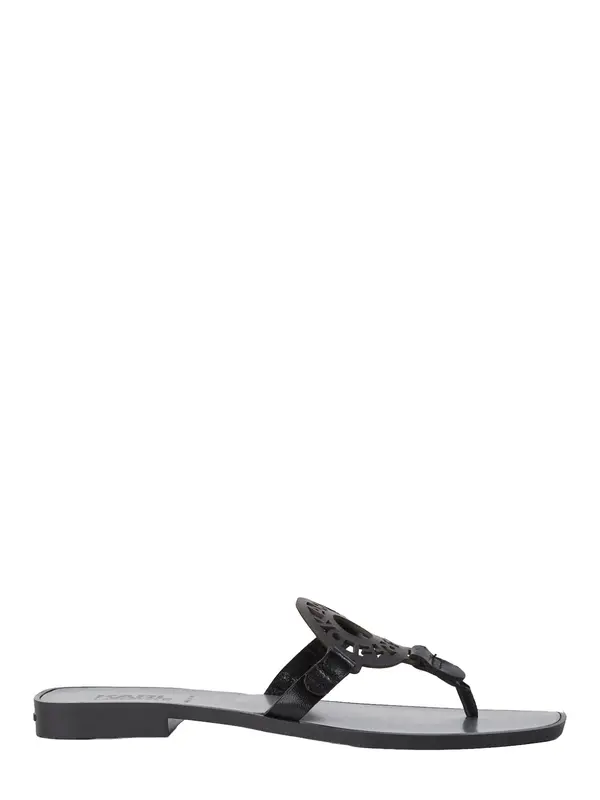 Karl Lagerfeld Cut-out Logo Sandals - Black