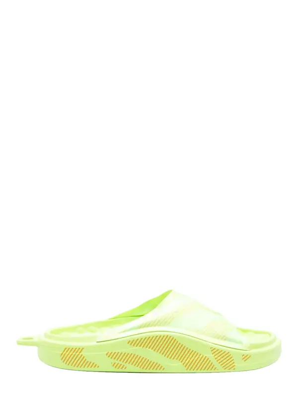 Adidas By Stella McCartney Logo Flat Slides - Green