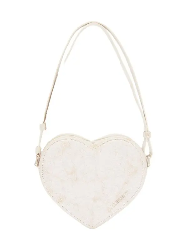 AMBUSH Heart Leather Shoulder Bag - White