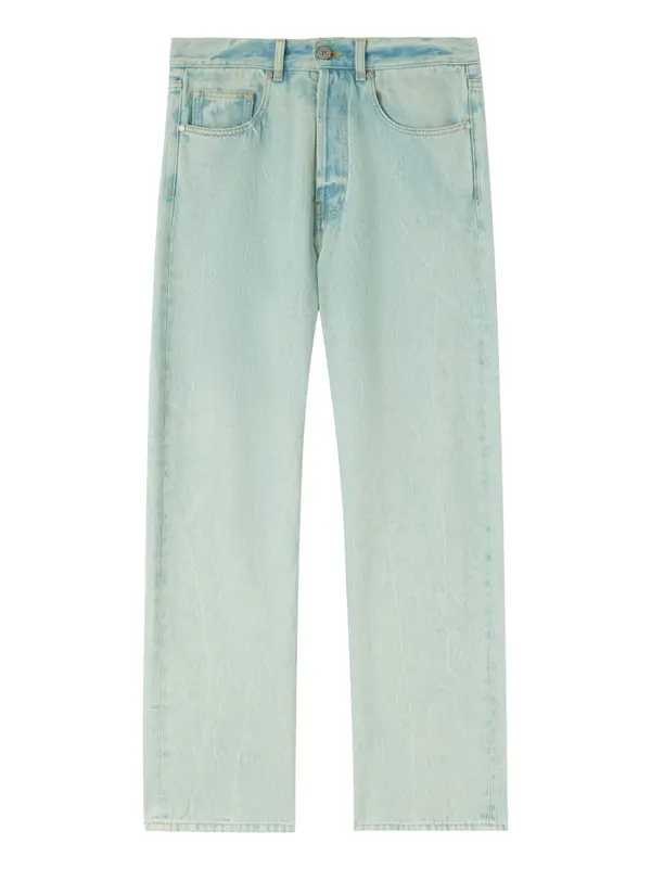 Palm Angels Overdyed Wide-leg Jeans - Blue