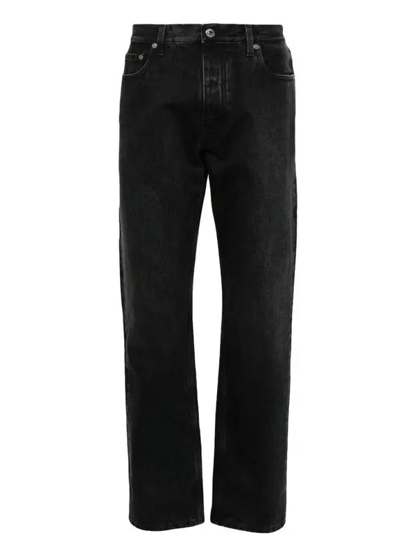 Off-White Tapered Denim Jeans - Black