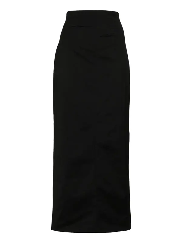 Philosophy Di Lorenzo Serafini Slit-detail Midi Skirt - Black