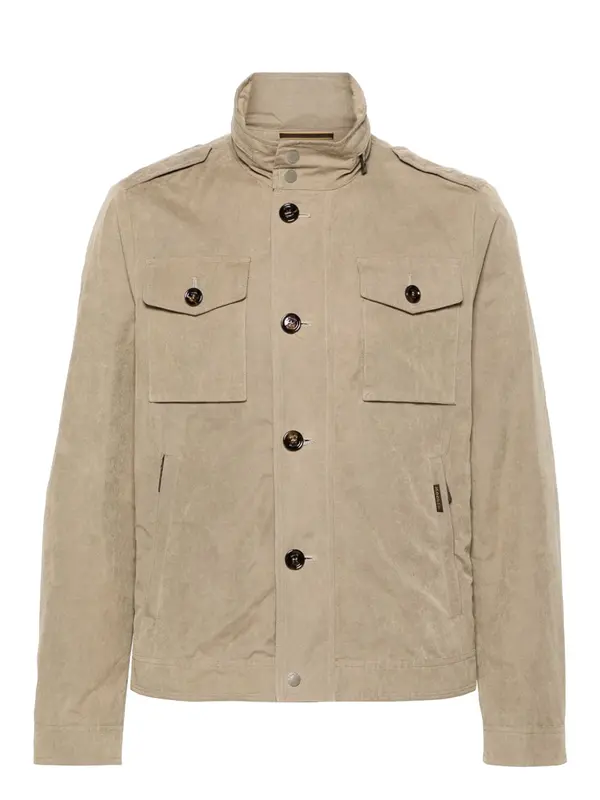 MOORER Baraldi-s1 Cotton Jacket - Neutrals