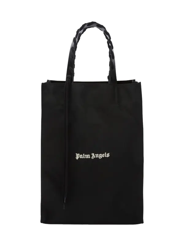 Palm Angels Logo-print Tote Bag - Black