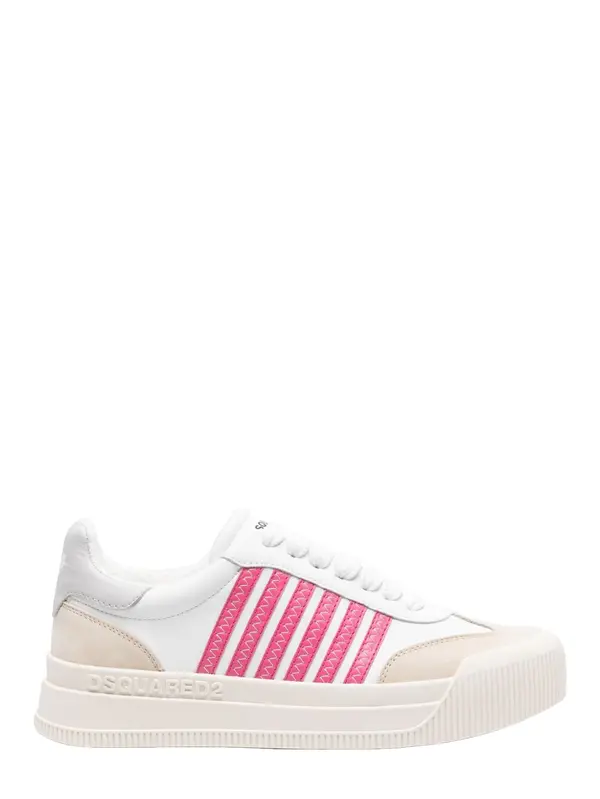 Dsquared2 Striped Lace-up Sneakers - White