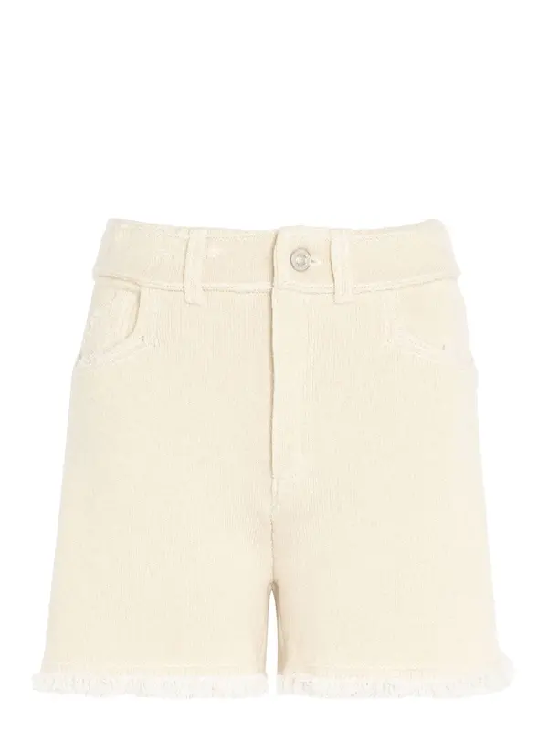 BARRIE Fine-knit Fringe-detail Shorts - Neutrals