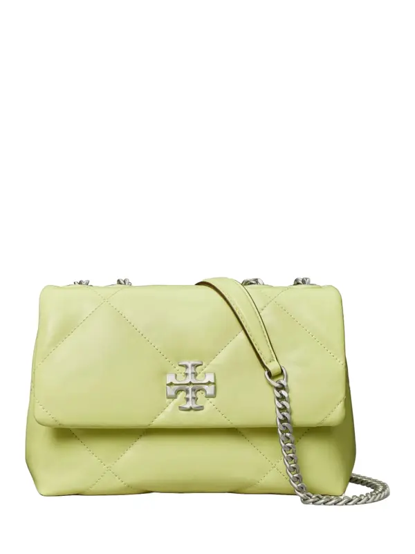 Tory Burch Kira Small Diamond-quilted Convertible Shoulder Bag - Green