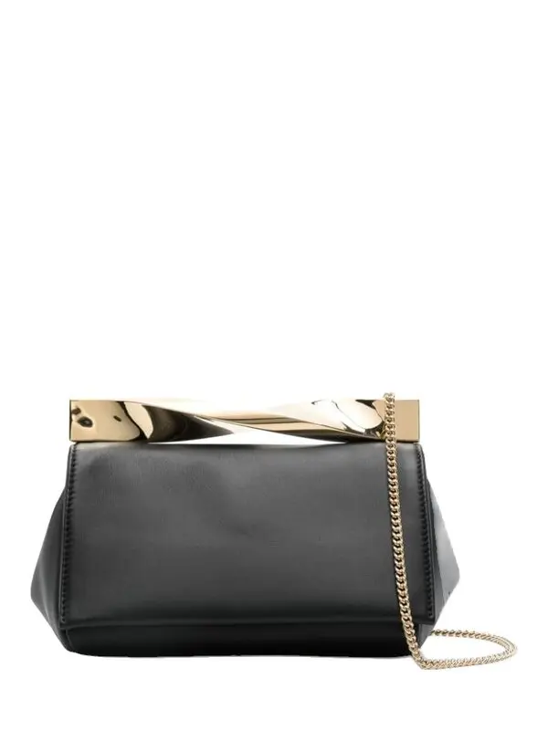 AQUAZZURA Twist Clutch - Black