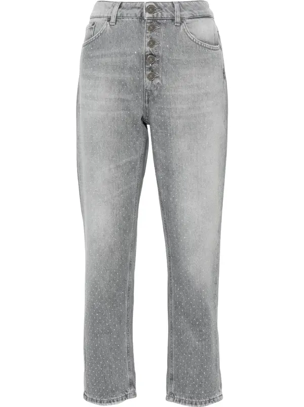 DONDUP Koons Stud-embellished Jeans - Grey