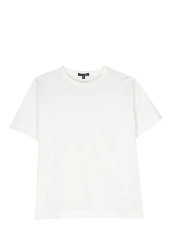 Soeur Basic Embroidered-logo T-shirt - White