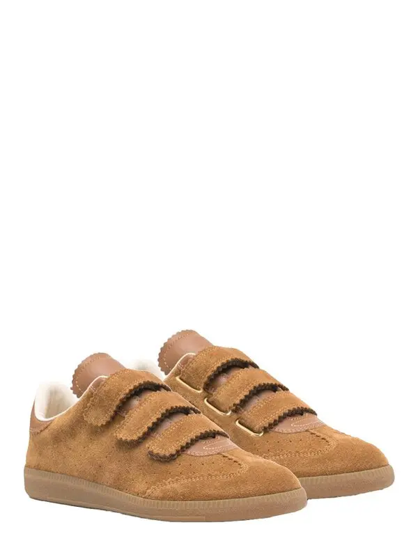 Isabel Marant Beth Leather Sneakers - Cognac
