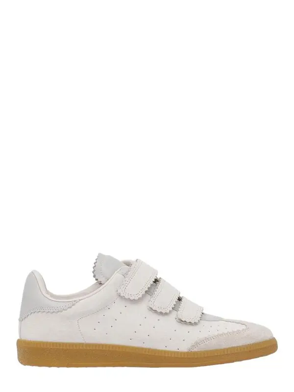 Isabel Marant Beth Leather Sneakers - Ecru