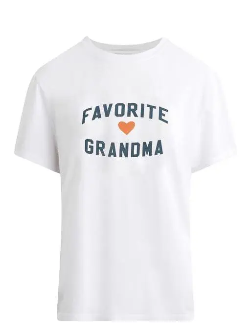 FAVORITE DAUGHTER Favorite Grandma Graphic T-shirt - White