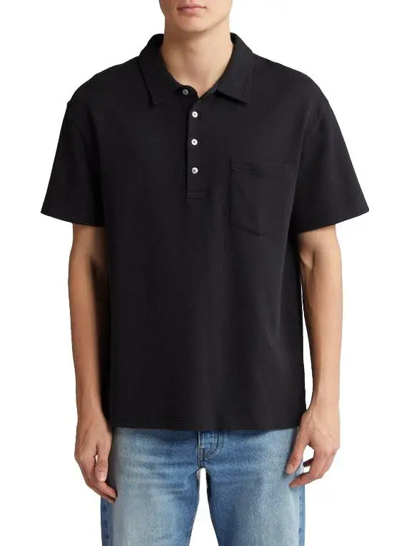 FRAME Duo Fold Polo - Black