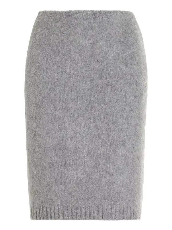 Prada Cashmere Mini Skirt - Grey