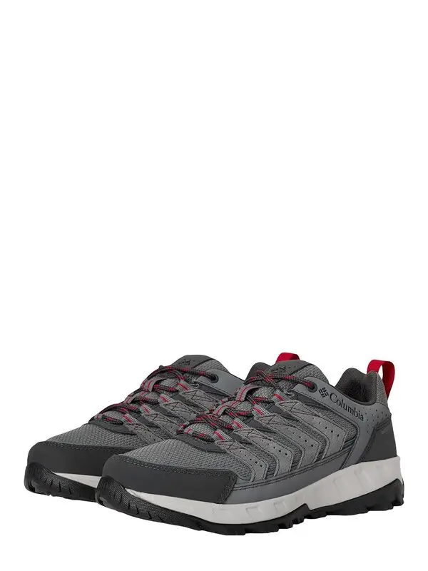 Columbia Strata Trail Low Wp Waterproof Hiking Shoes - Gray