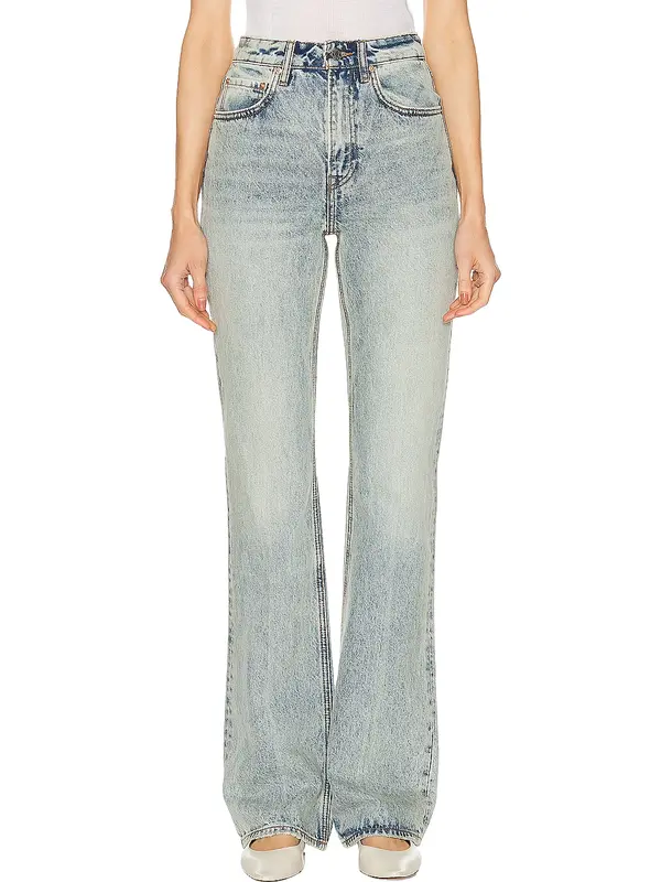 GRLFRND Melanie High Rise Boot Cut Jeans - Tupelo Tint