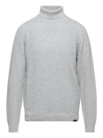 BROOKSFIELD Turtleneck Knit Top - Light Grey