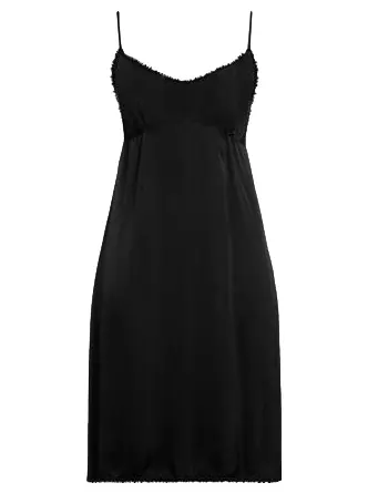 BRAND UNIQUE Viscose Mini Slip Dress - Black